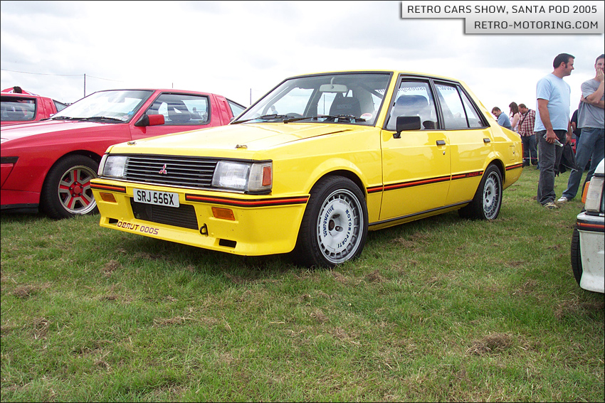 Yellow Mitsubishi Colt Lancer EX 2000 Turbo SRJ556X Retro Cars Show ...